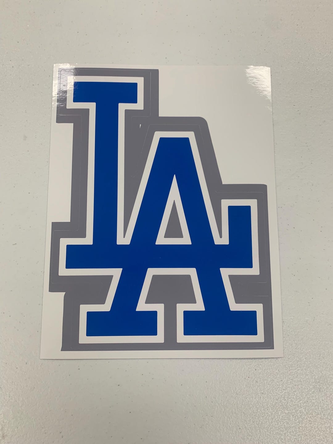 LA Dodgers Vinyl Sticker - Etsy