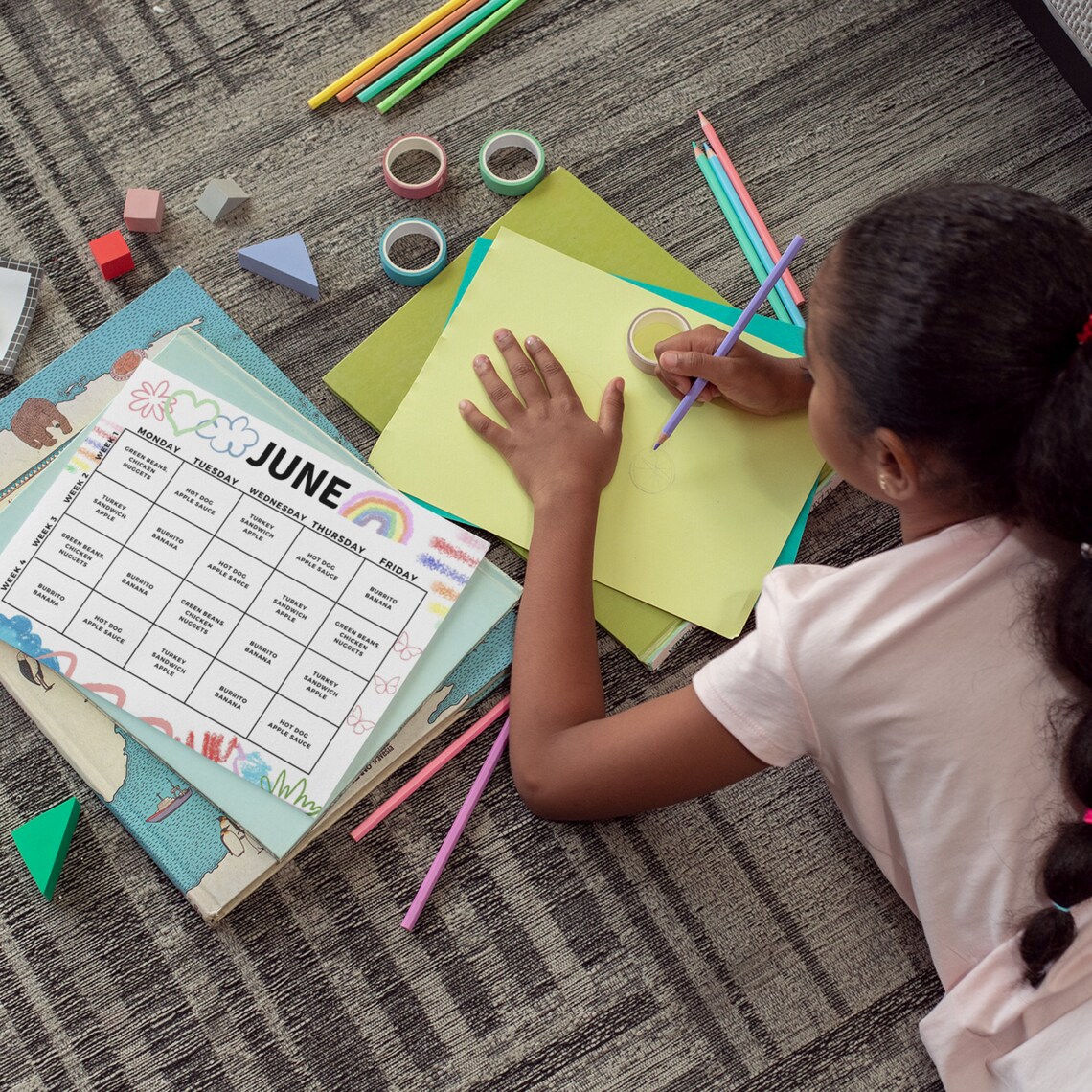 Childcare Monthly Menu Editable Template - Daycare Food Tracker ...