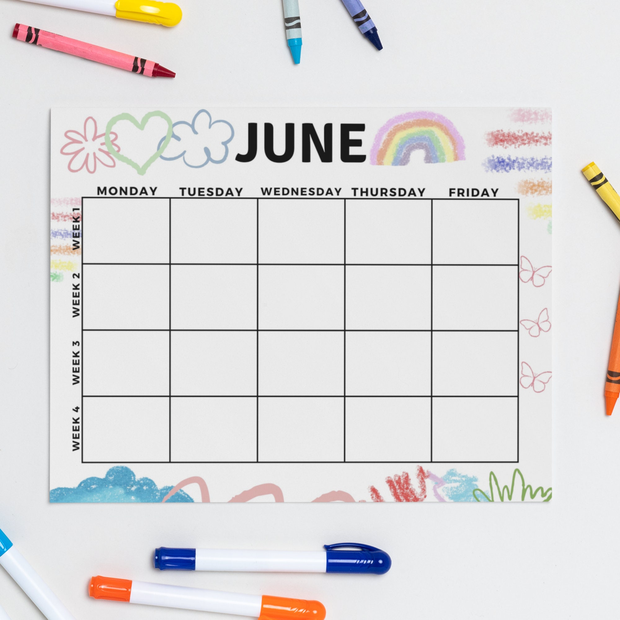 Childcare Monthly Menu Editable Template - Daycare Food Tracker ...