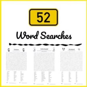 52 Word Search Bundle for Young Kids - Etsy