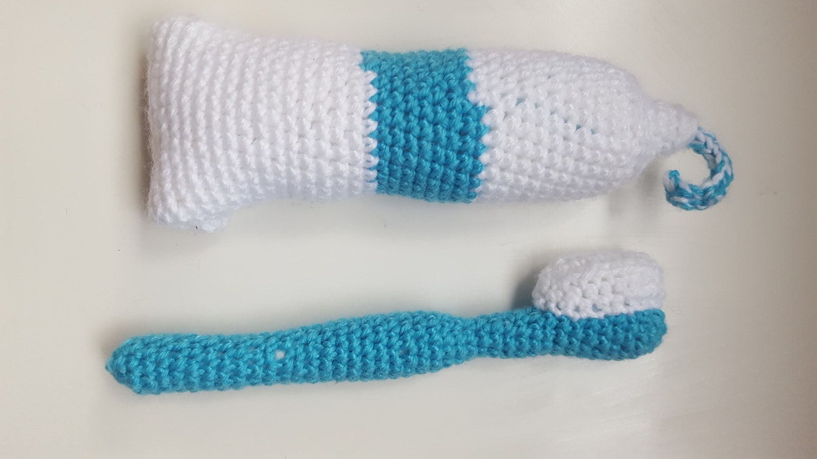 Toothpaste and Toothbrush Crochet Pattern - Etsy