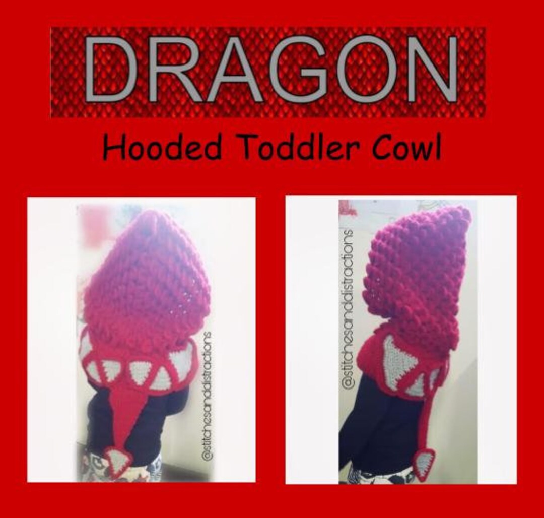Dragon Toddler Hooded Cowl Pattern - Etsy