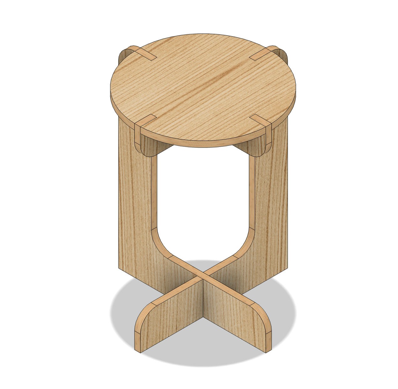 CNC Table, Slotted Stool, CNC Furniture, DXF Files - Etsy