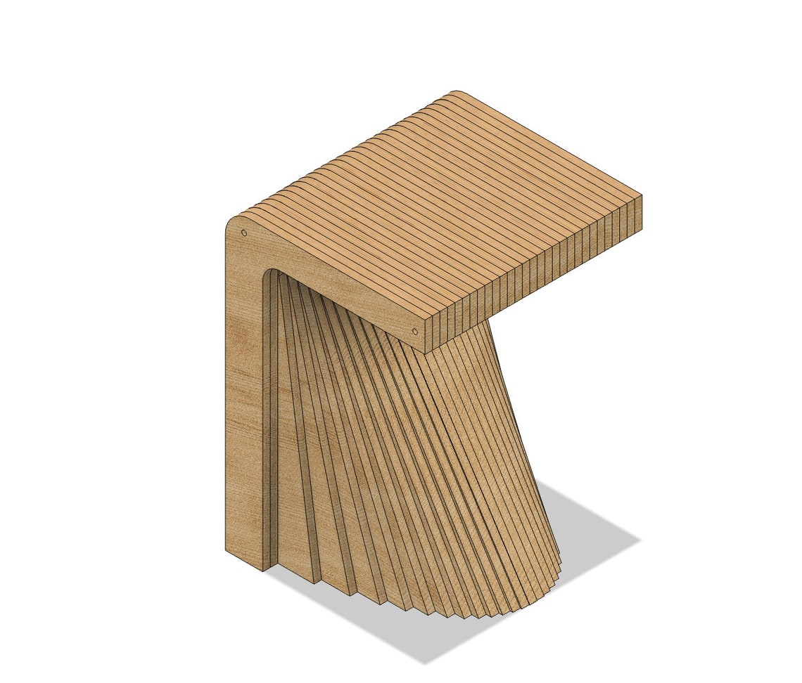 CNC Chair, Wave Stool Design DXF Flies CNC Furniture - Etsy Canada