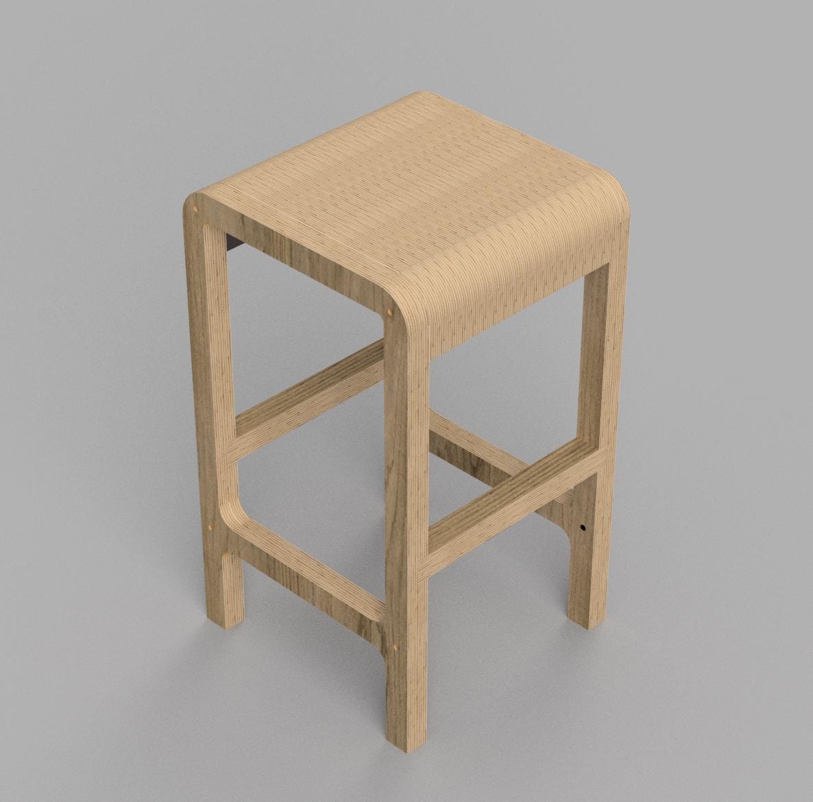 CNC Stool, Layered Kitchen Stool CNC Furniture DXF Files Instant ...
