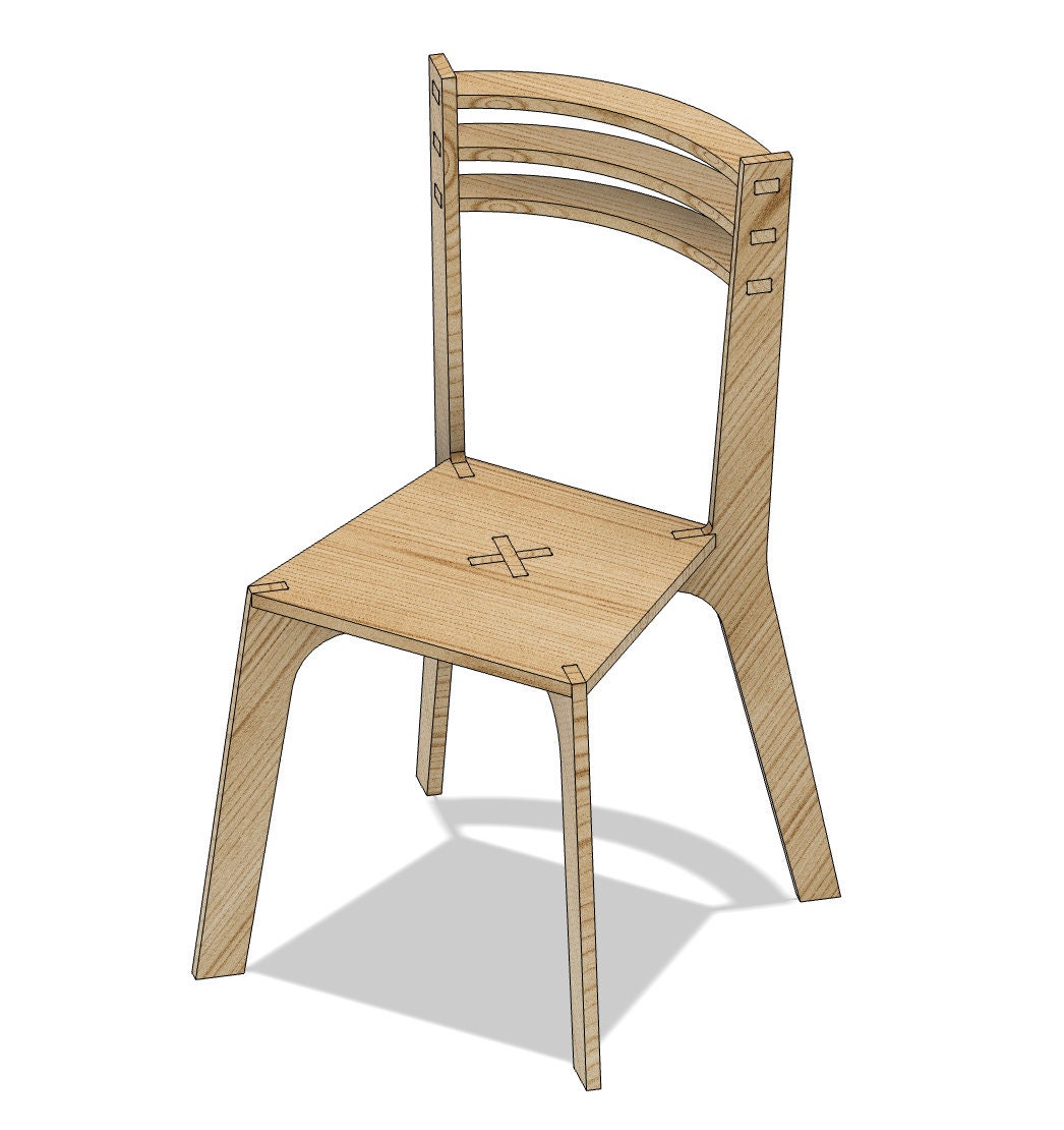 Flat Pack Chair CNC File CNC Furniture DXF Files Instant Download - Etsy