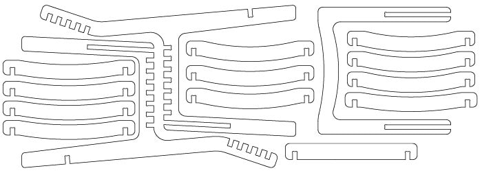 CNC Chair DXF Files CNC Furniture Instant Download - Etsy