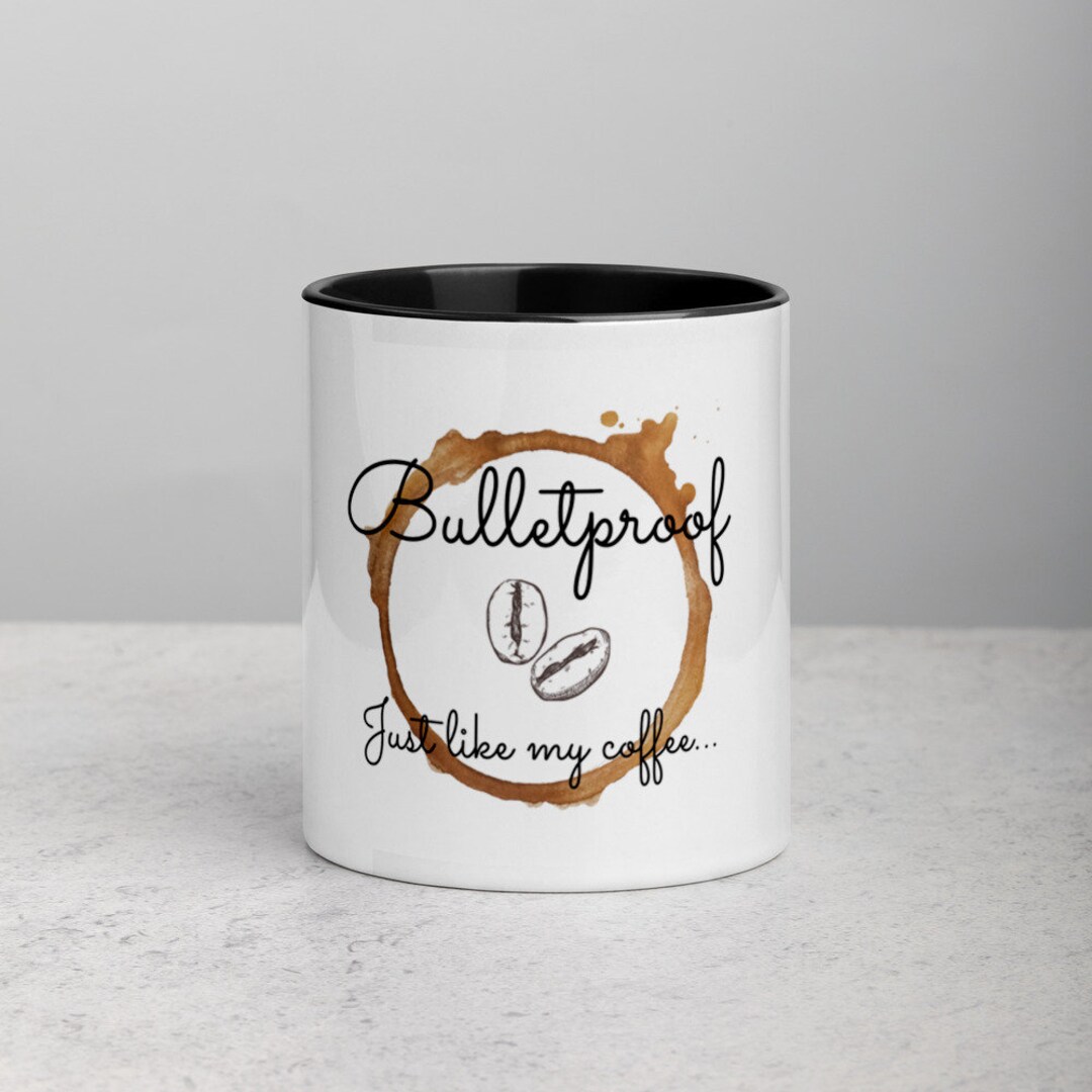 Bulletproof Coffee Mug With Colored Handle and Interior - Etsy UK