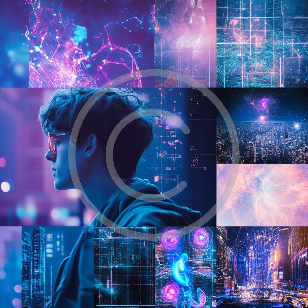 AQUARIUS Phone AI Backgrounds (pack of 4) - Set 3/3 - Etsy