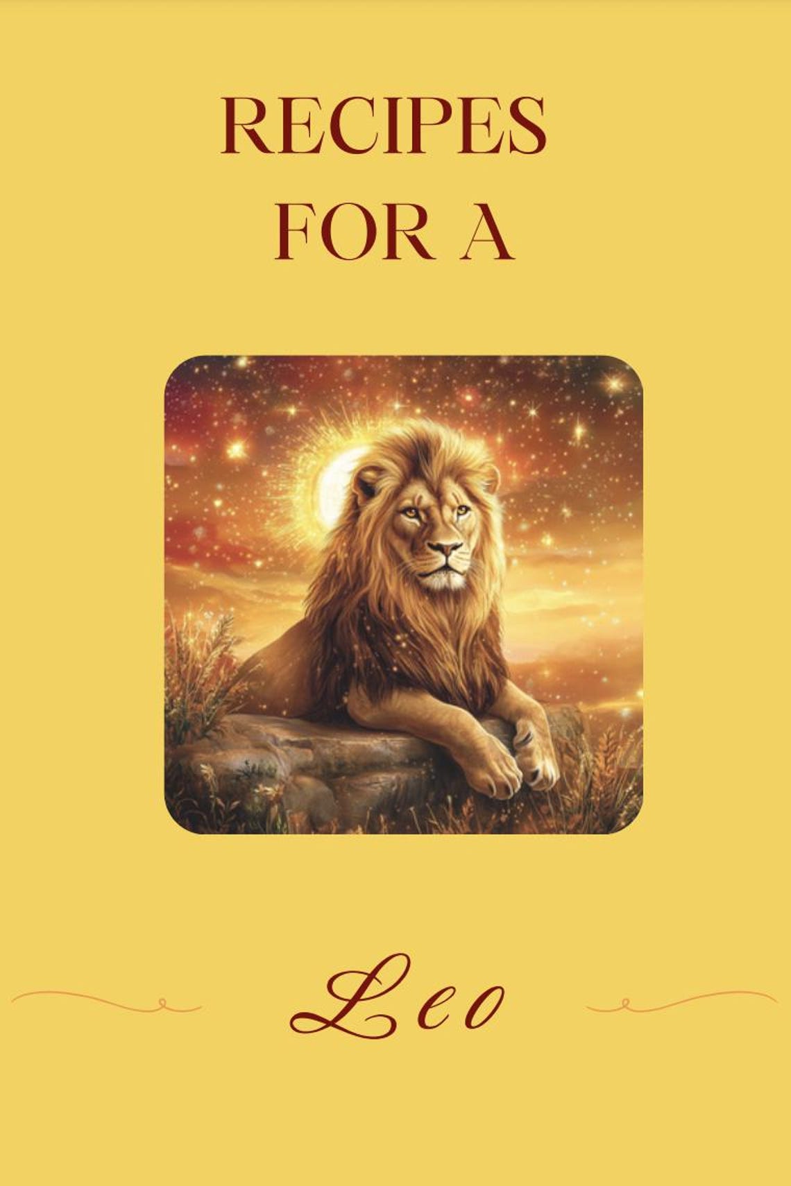 Leo Recipe Book - Etsy