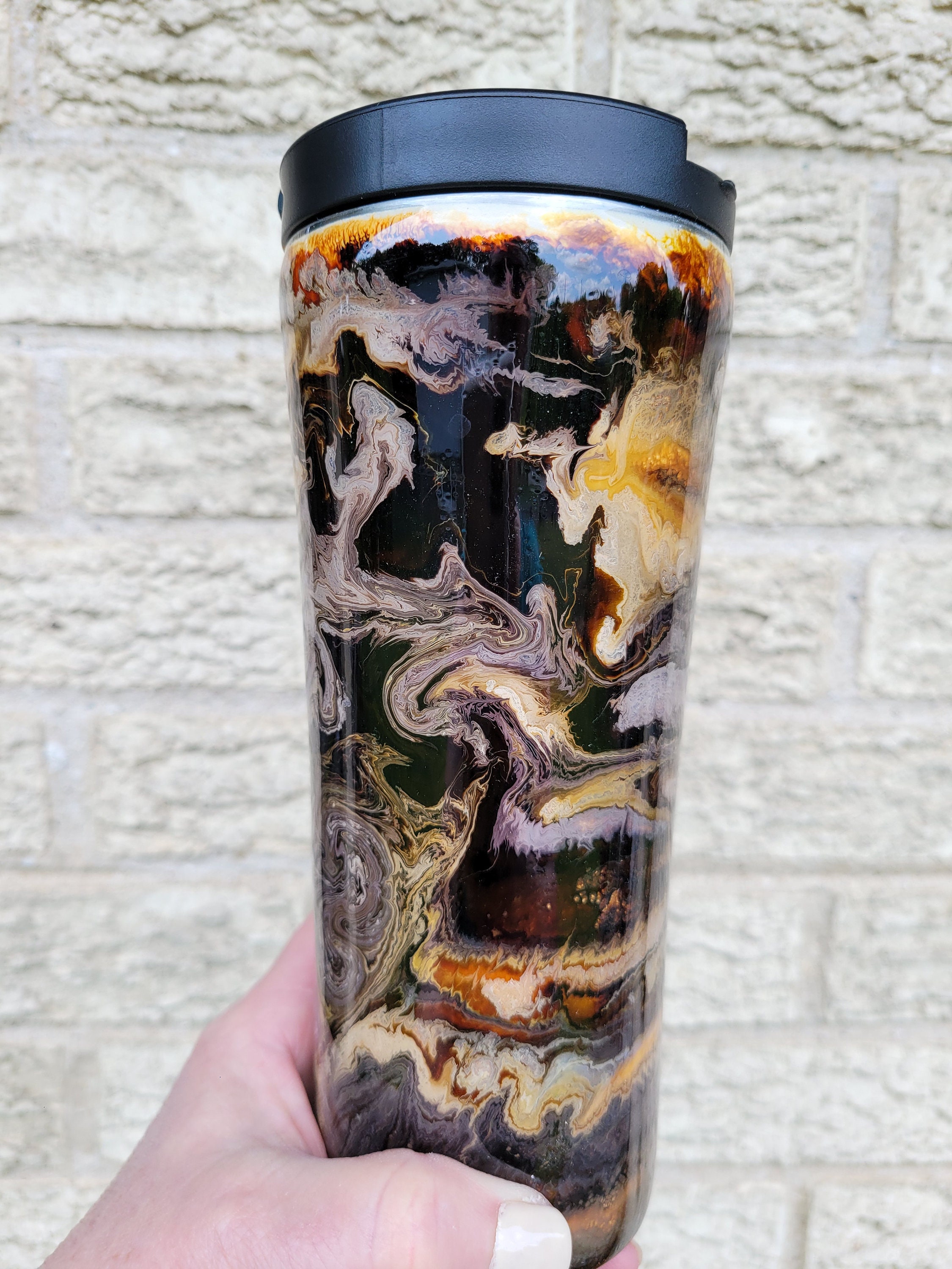 Insulated Tumbler Hand Decorated Tumbler/cup Stainless Steel - Etsy