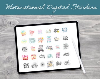 Motivational Digital Planning Sticker Set Goodnotes Stickers, Goodnotes ...