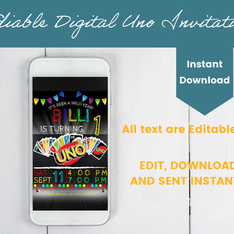 Uno Birthday Party - Etsy