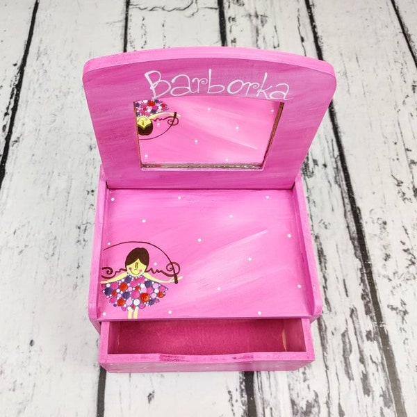 Pink Jewellery Box - Etsy