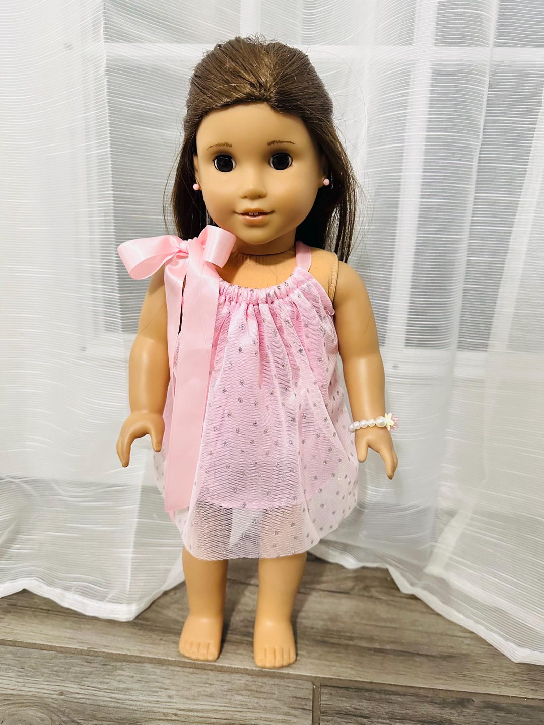 Handmade 18 Inch Doll Clothes. 18 Inch Doll Clothing. Sparkling Pink ...