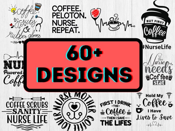 Coffee Nurse Svg Bundle Nurse Bundle Svg Nurse Quotes Svg - Etsy
