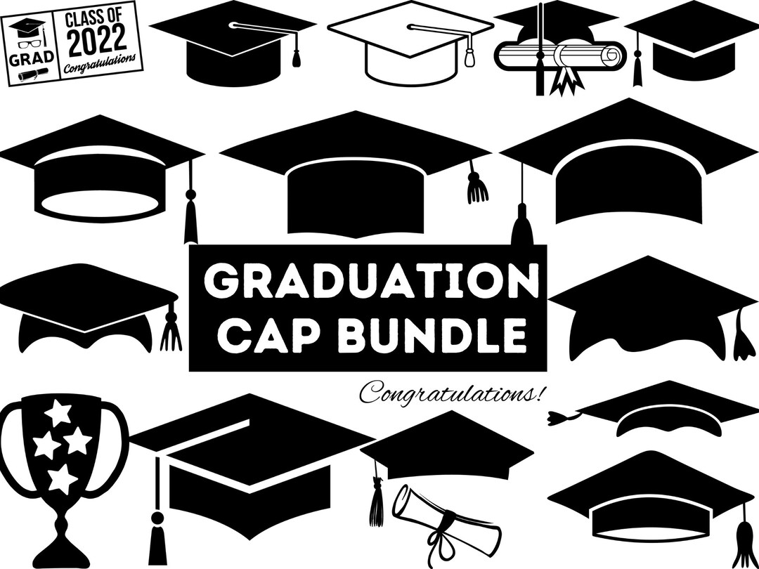 Graduation Cap SVG PNG Bundle , Graduation Hat Svg , Grad Cap Svg ...