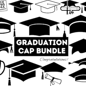Graduation Cap SVG PNG Bundle Graduation Hat Svg Grad Cap - Etsy Canada