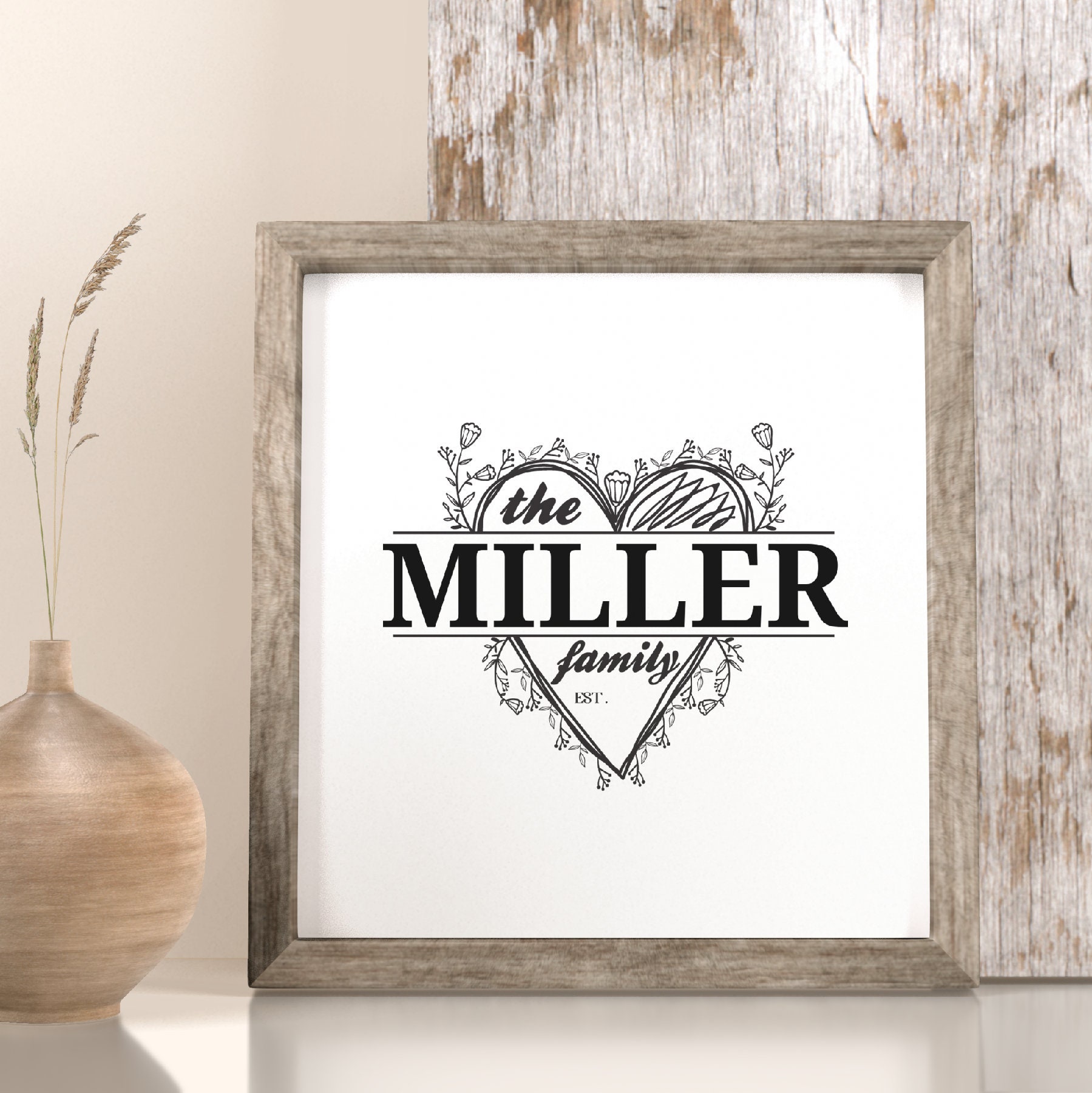 Farmhouse Monogram Svg Bundle Farmhouse Sign Svg Vine - Etsy UK