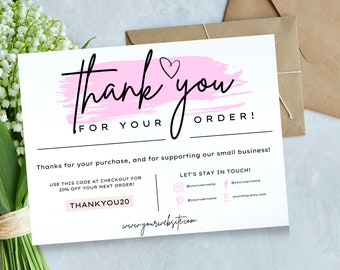 Thankyou Note - Etsy