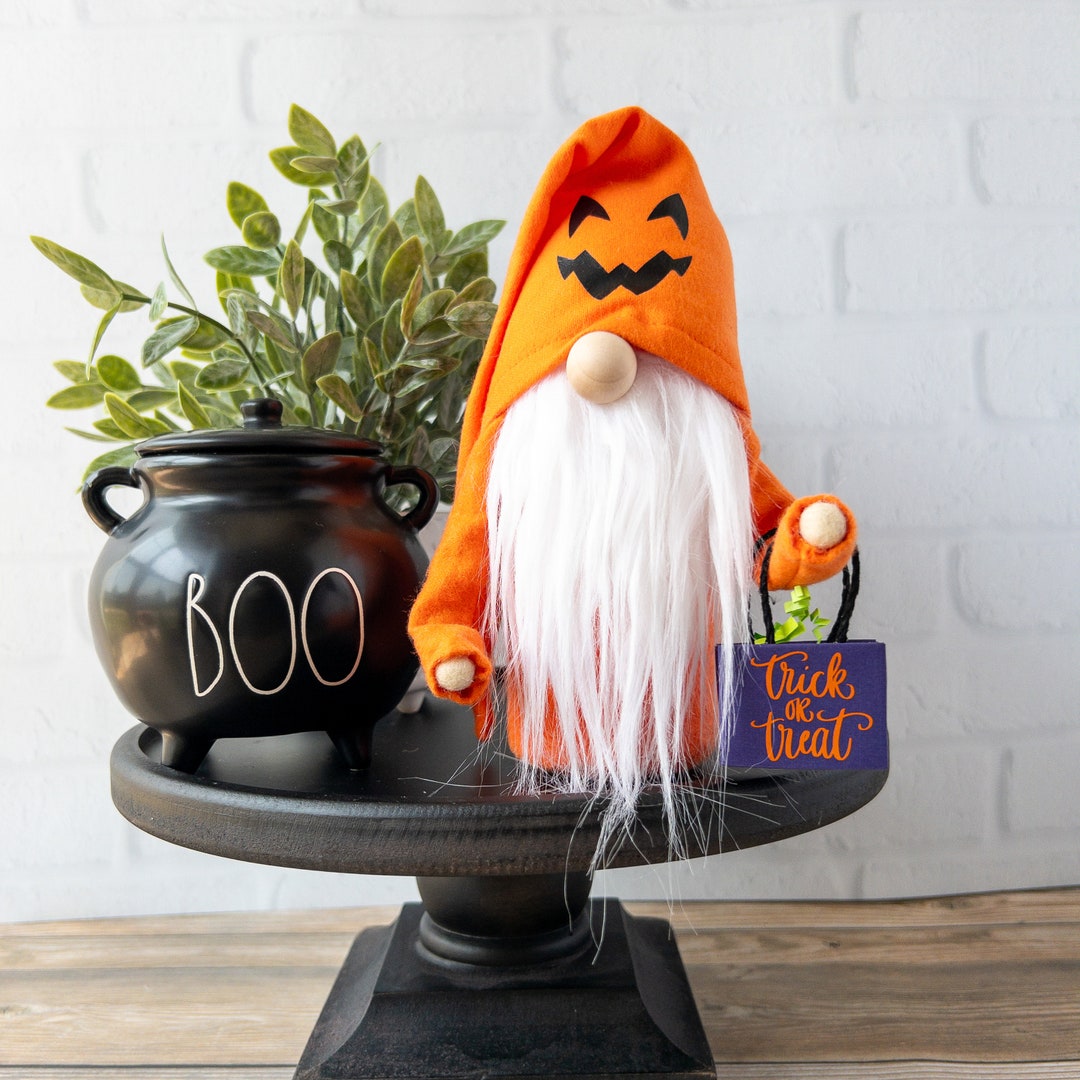 Jack-o-lantern Gnome, Halloween Gnome, Halloween Decor, Halloween ...