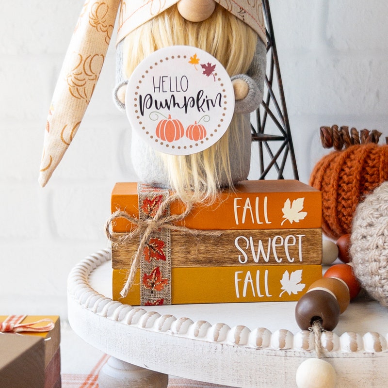 Fall Book Stack - Etsy