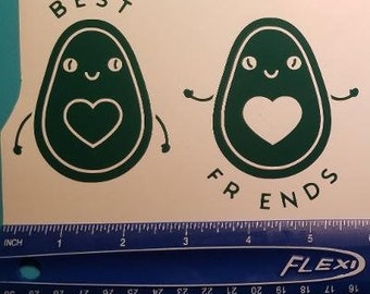 Best Friends Car Decal - Etsy