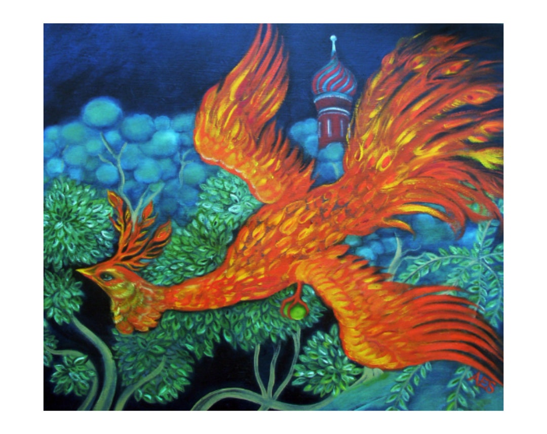 Russian Firebird Anchor Cross Stitch Pattern Three Counted PDF Charts ...