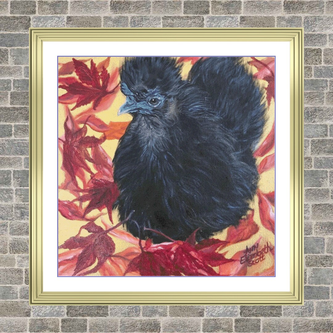 Lucky Chicken | DMC Cross Stitch Pattern | Three Counted PDF Charts in ...