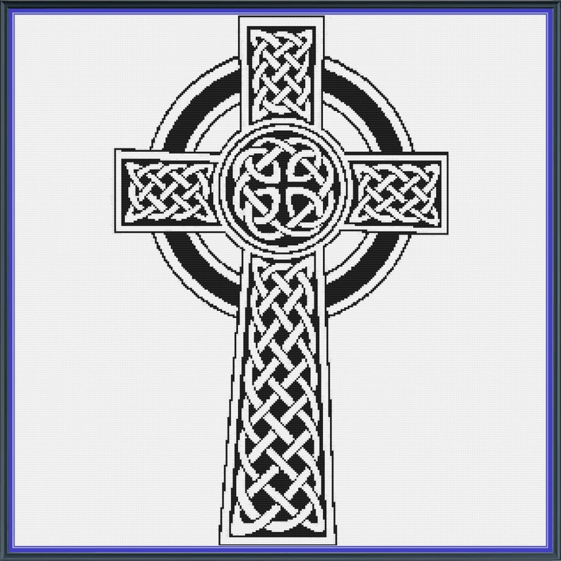 Celtic Cross DMC Cross Stitch Quality Design PDF Pattern Three Counted ...