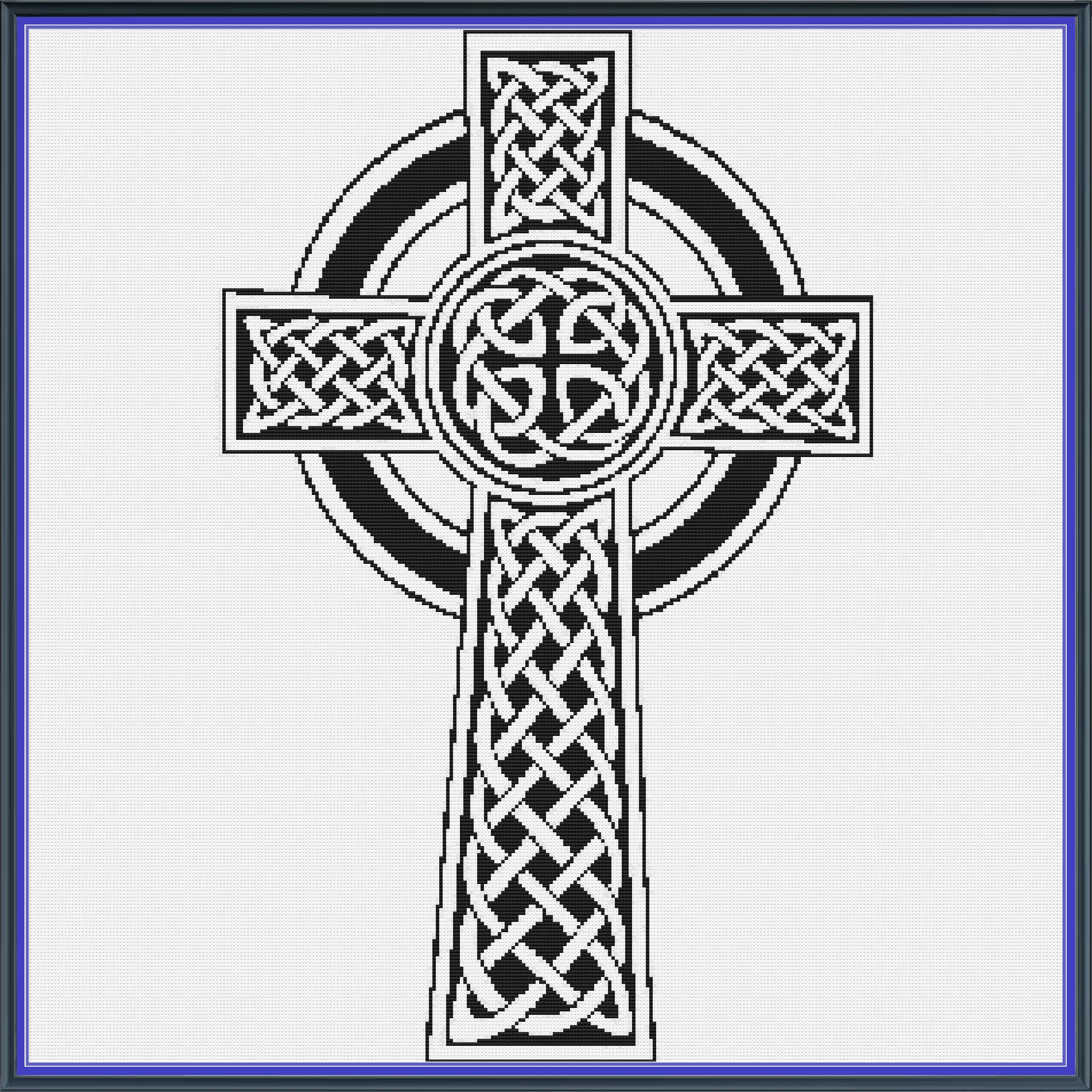 Celtic Cross DMC Cross Stitch Quality Design PDF Pattern Three Counted ...