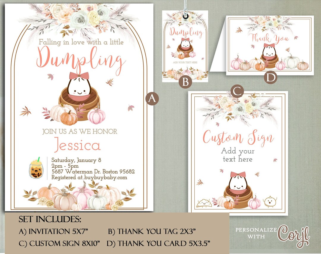 Fall Dumpling Baby Shower Theme Pumpkin Baby Shower Nude - Etsy