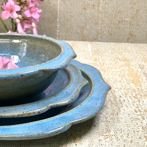 Blue Dinnerware Set. - Etsy