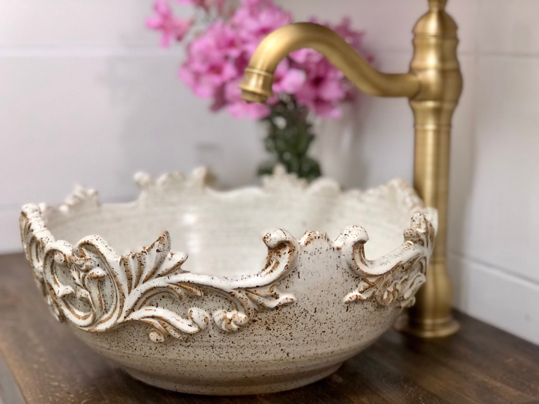 Unique Ceramic Vessel Sink | Romantic Style, Wash Basin. - Etsy