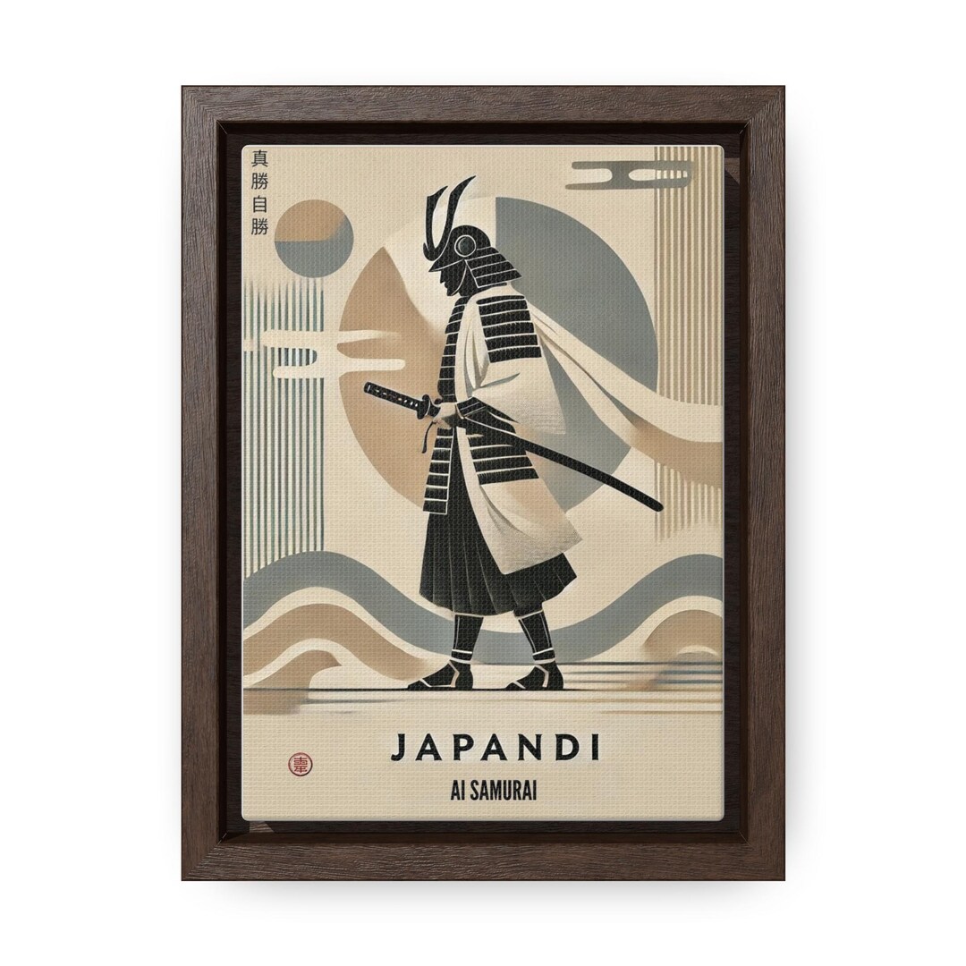 Samurai Warrior.japandi Art, Japanese Scandinavian Design, Pastel Tones ...
