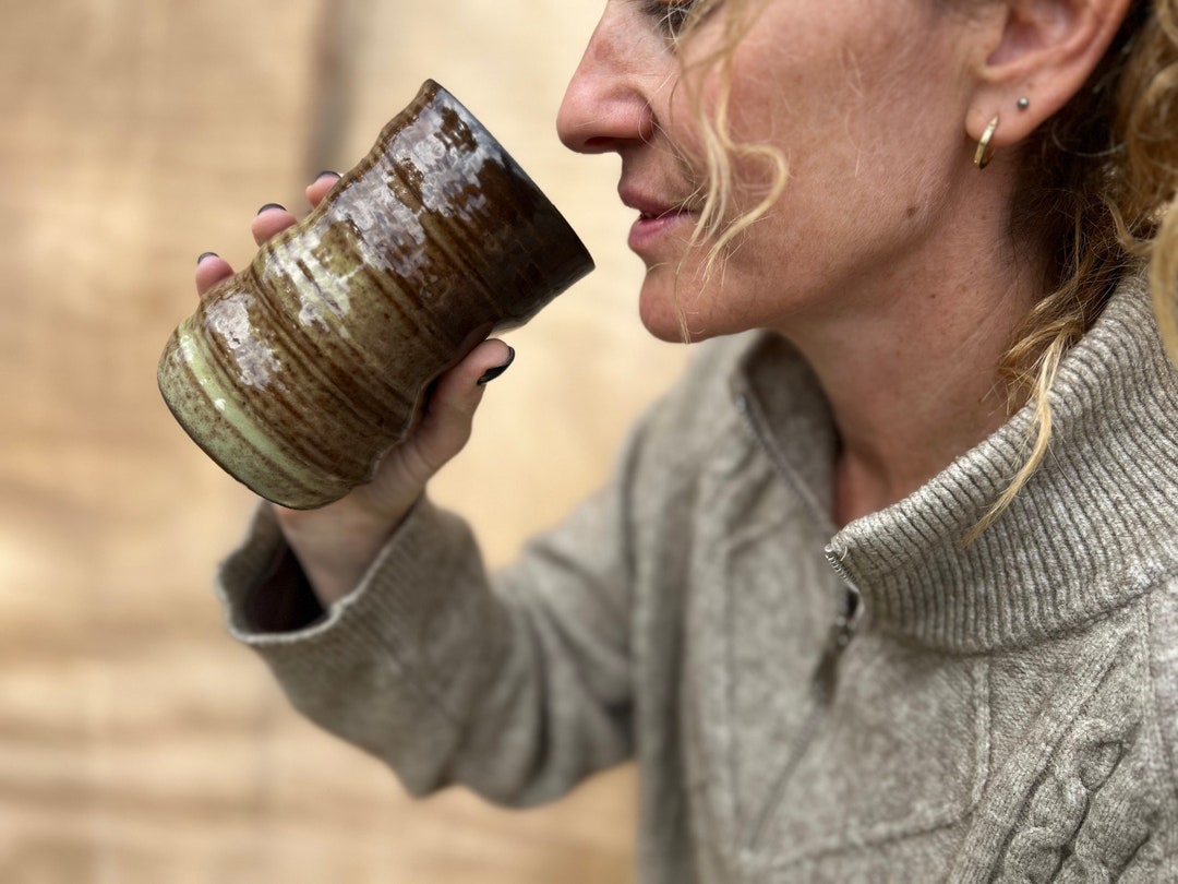 2 Pottery Mugs Handmade Gift . Rustic Coffee Mugs, Tall Mugs. - Etsy