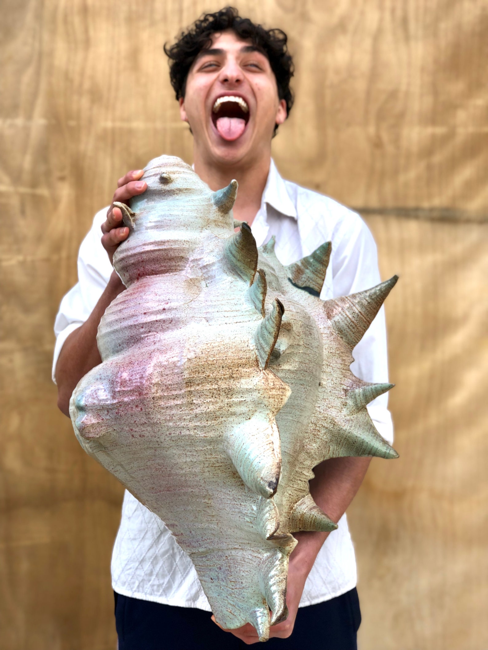 Giant Pottery Seashell. One of a Kind Ceramic Sculpture. - Etsy