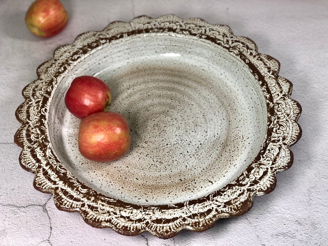 Extra Large Ceramic Serving Dish Decorative Centerpiece Trey. - Etsy