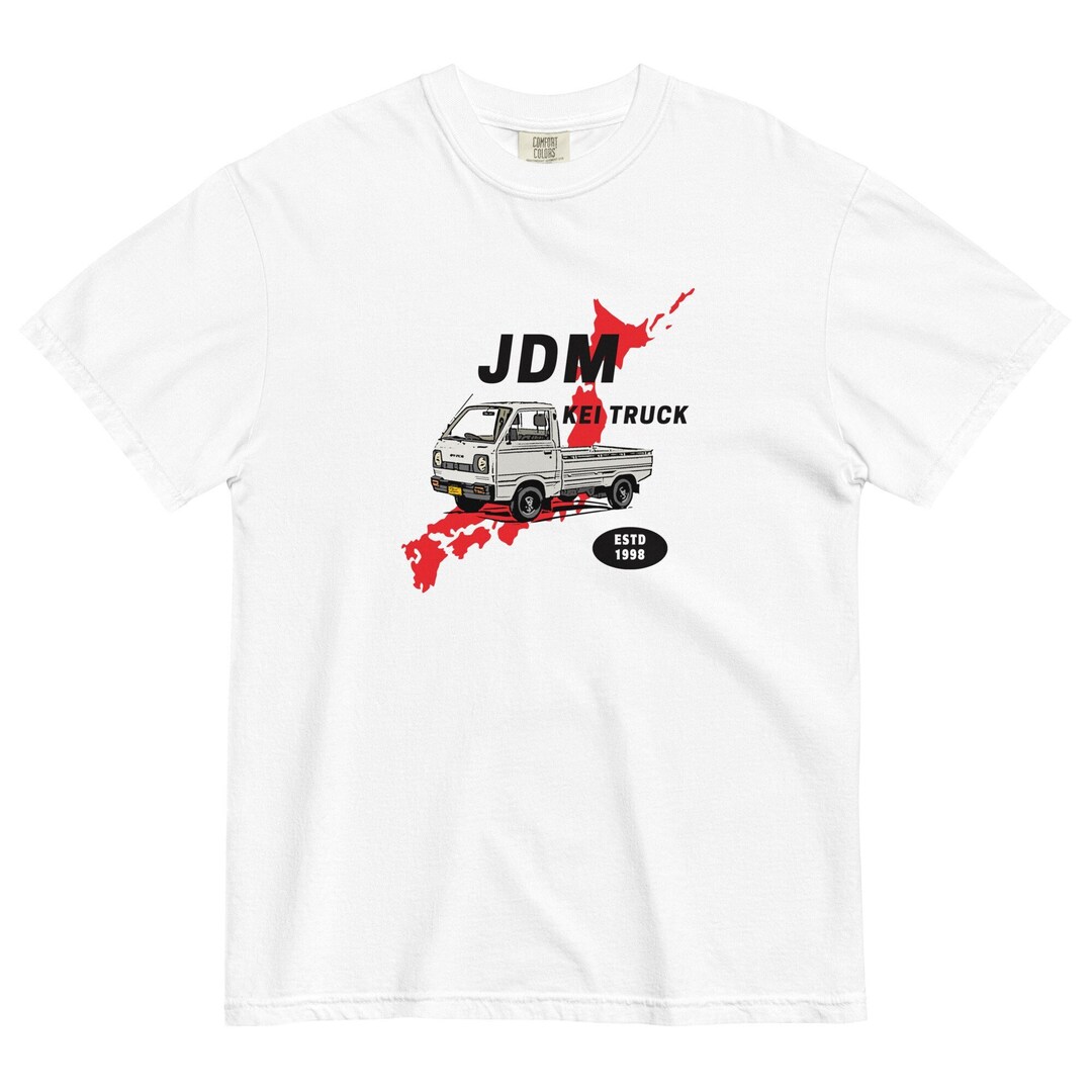 JDM Kei Truck Japan Map T-shirt, Mini Truck Japanese Aesthetic Tee ...