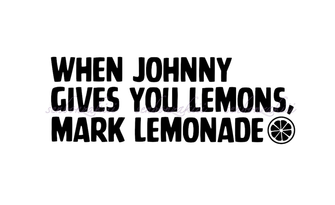 NCT 127 Decal Johnny Marky Lemonade Stand when Johnny Gives You Lemons ...