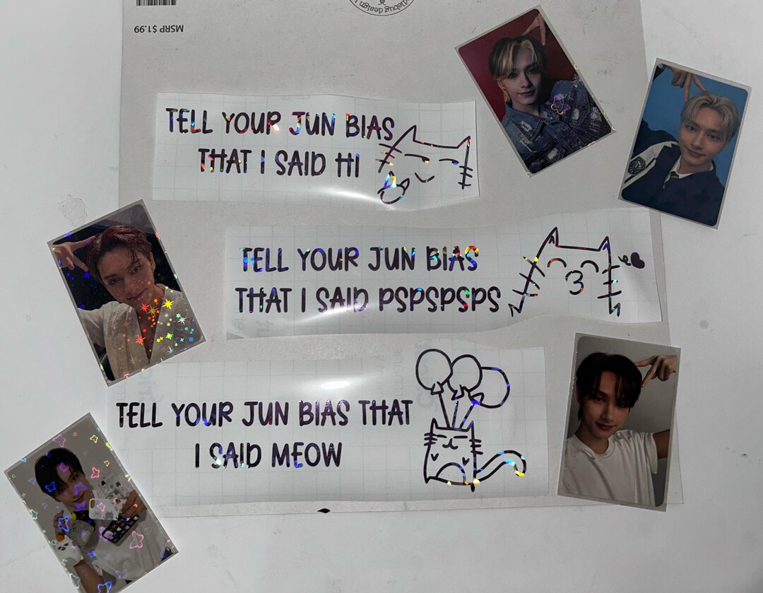 Seventeen SVT Wen Junhui Jun Cat Decals S.coups Jeonghan Joshua Junhui ...