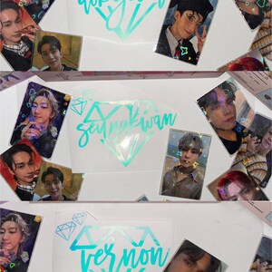 Seventeen SVT Vinyl Diamond Decals S.coups Jeonghan Joshua Junhui Jun ...