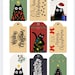 Printable Christmas Cat Gift Tags, Digital Christmas Gift Tags, Cat ...