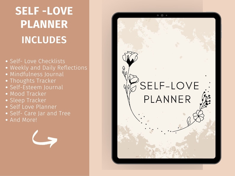Self Love Journal Printable | Instant Download Self Care Planner ...