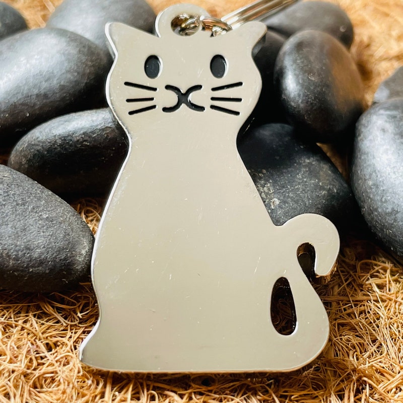 Cat Keychain - Etsy