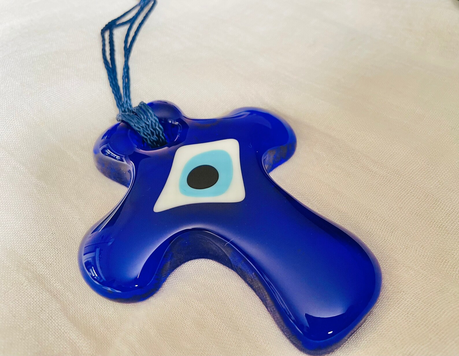 Evil Eye Cross Figure - 11.5 CM 8 CM Nazar Cross Wall Hanging - Cross ...
