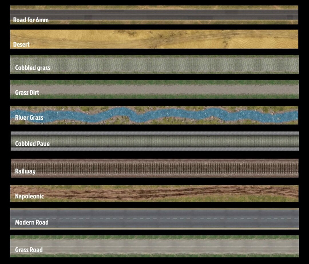 Road River 10 Pack for Wargames Pvc - Etsy