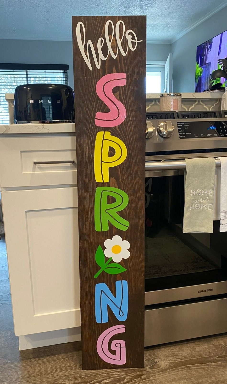Hello Spring Porch Sign Spring Porch Sign Spring Porch Leaner Hello ...