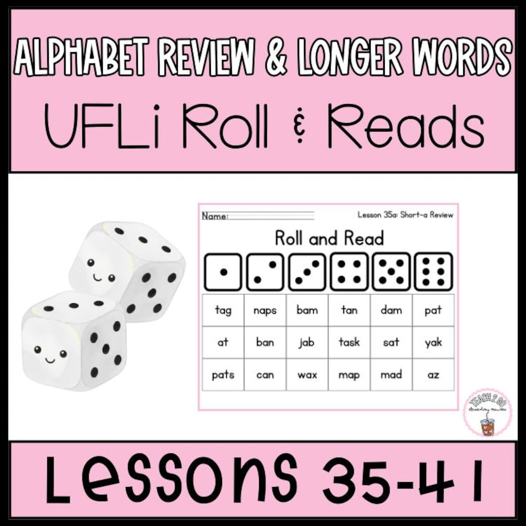 Ufli Roll and Reads: Alphabet Review & Longer Words - Etsy