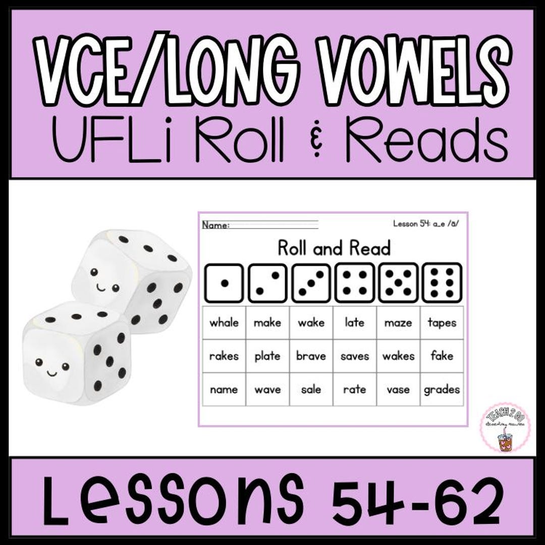 Ufli Roll and Reads: Vce/long Vowels - Etsy